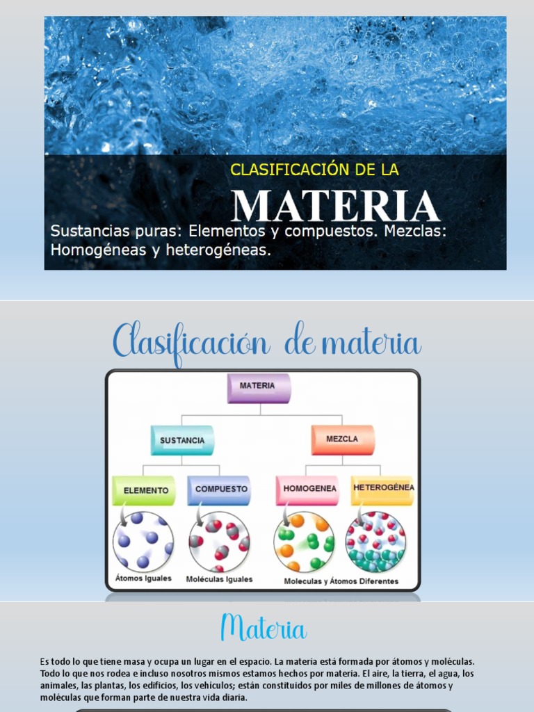 Clasificación de La Materia | PDF