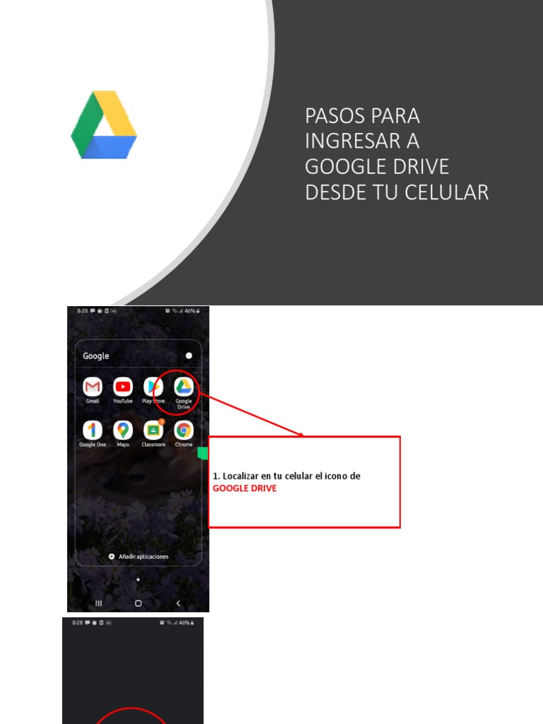 Pasos para Ingresar A Google Drive Celular | PDF
