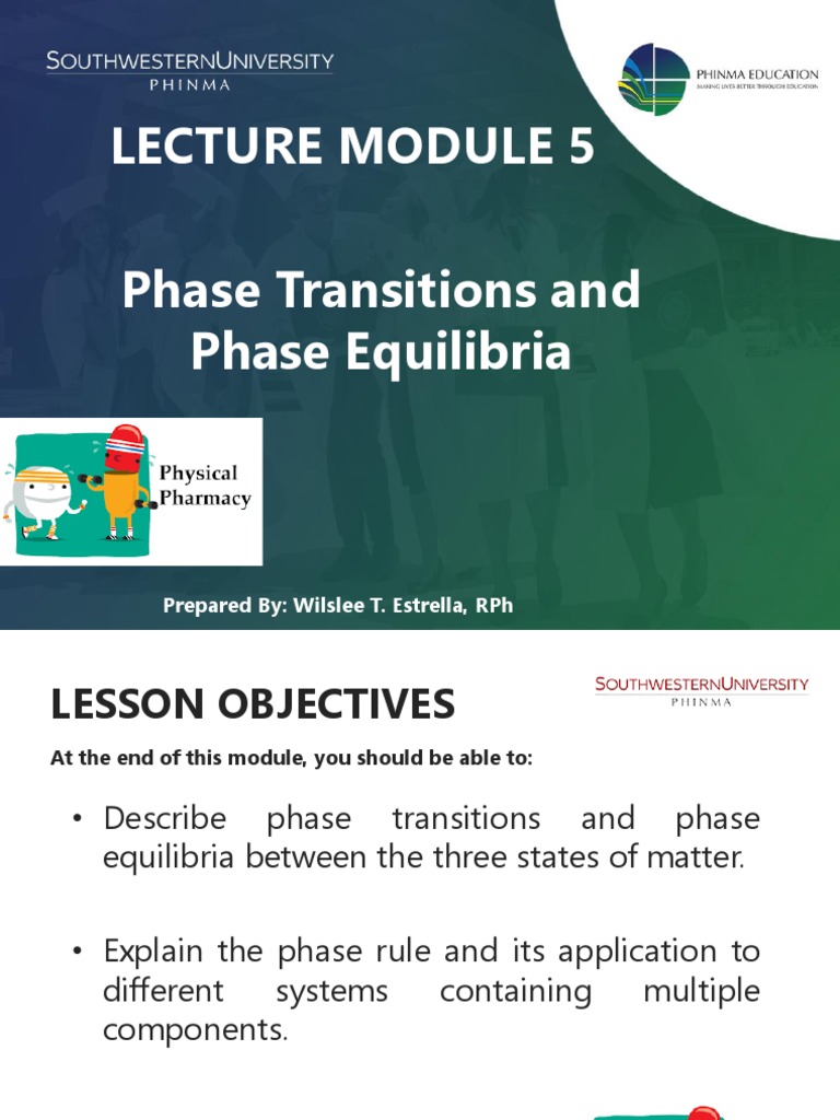 Lecture Module 5 Discussion Phase Transitions and Phase Equilibria | PDF