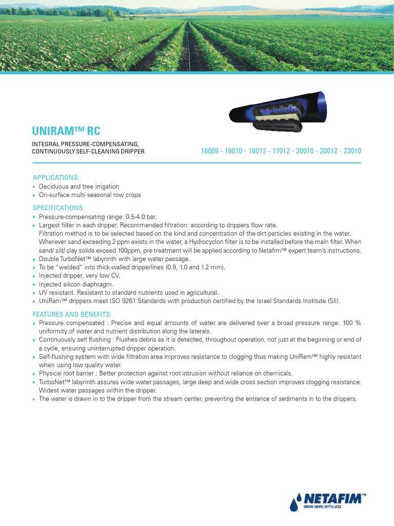 UniRam RC Product Sheet | PDF