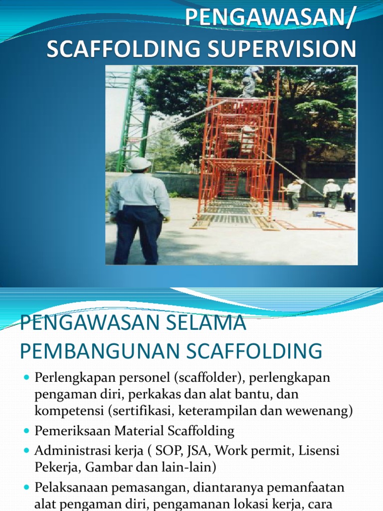 Prosedur Inspeksi Scaffolding dan Tagging | PDF