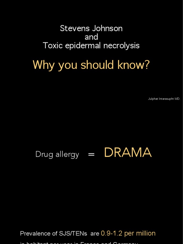 Hand Out SJS TEN - 201104 | PDF | Clinical Medicine | Medical Specialties