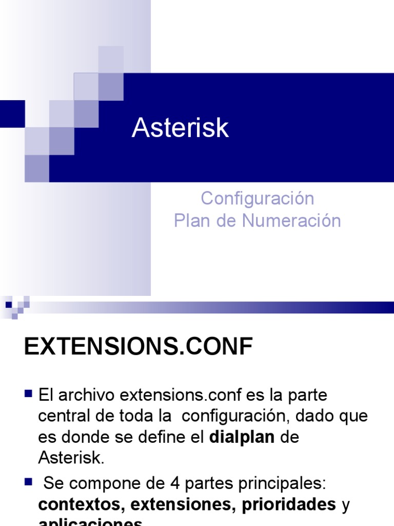 03.4.asterisk-Plan de Numeracion | PDF | protocolo de Iniciacion de Sesion | Voz sobre IP
