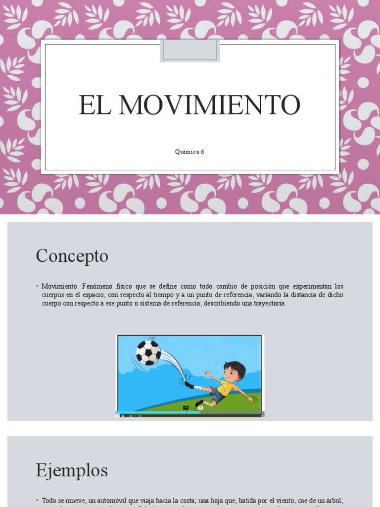 El Movimiento 6 | PDF | Trayectoria | Velocidad