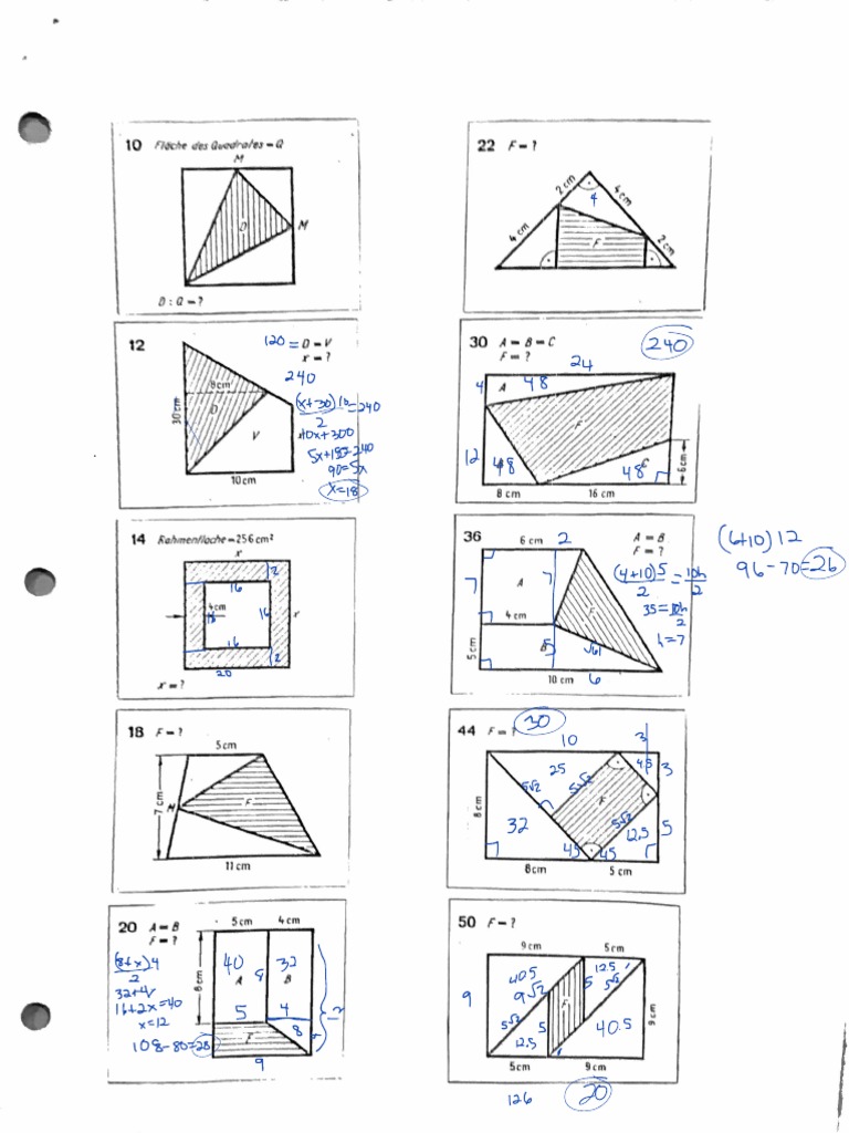 German+Problems+-+Area+Packet Geometry | PDF