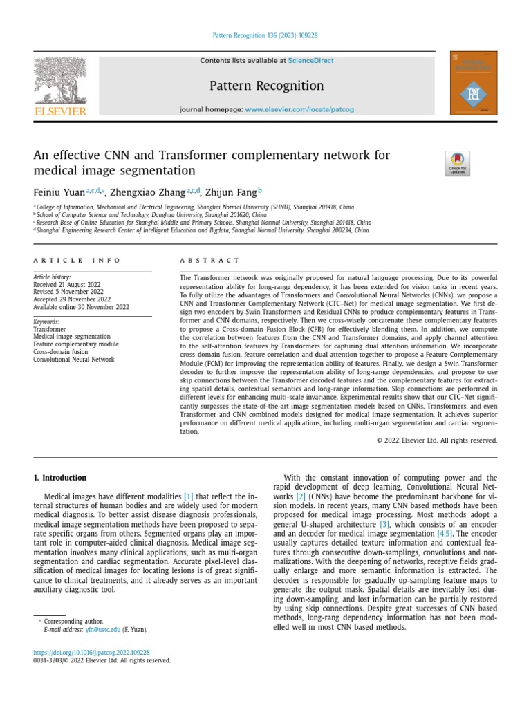 Medical Image Segmentation Network | PDF | Image Segmentation | Computing