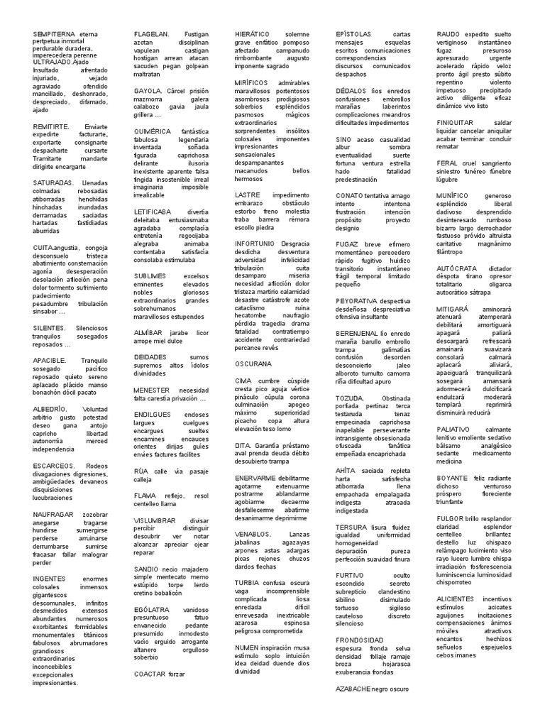 Lexico Sinonimia | PDF Lexico Sinonimia | PDF