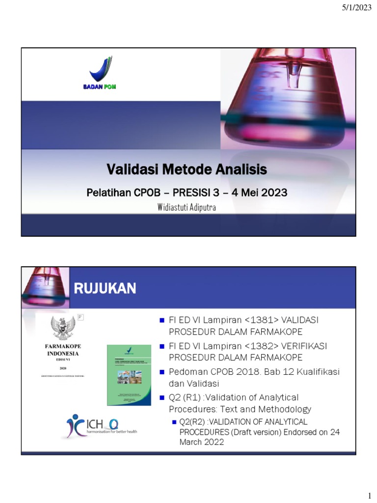 Validasi Metode Analisis-1 | PDF