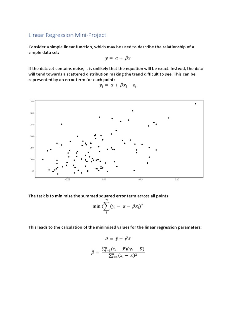 Regression Mini Project Pdf