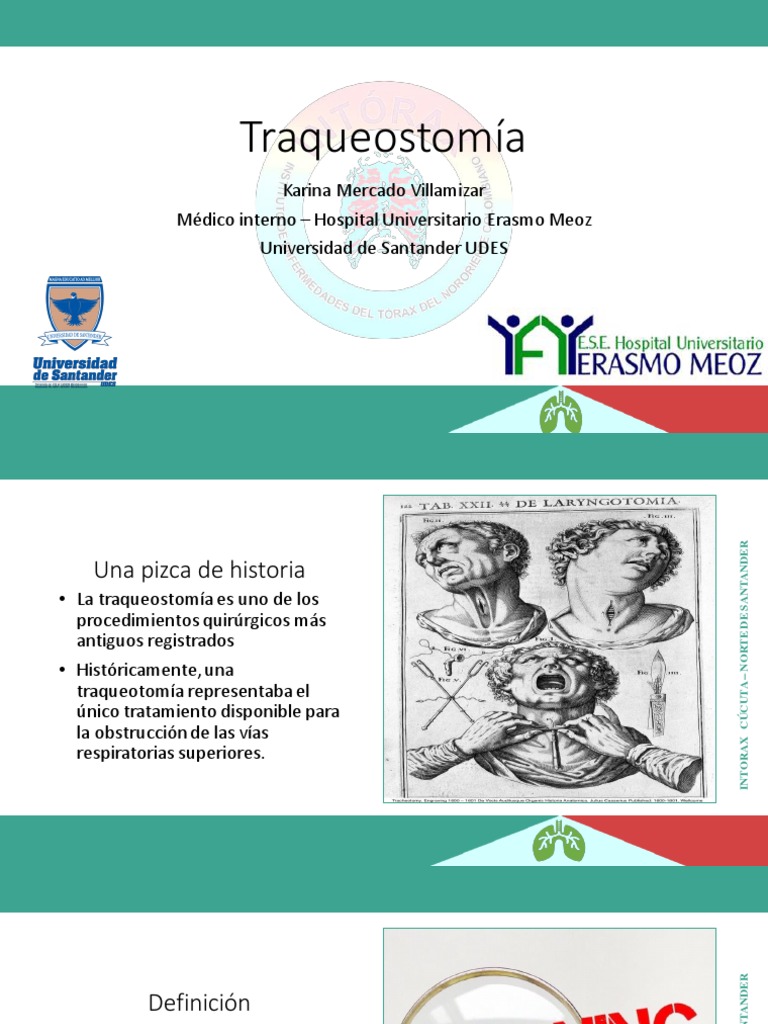 Traqueostomía | PDF | Enfermedades y trastornos | Especialidades Medicas