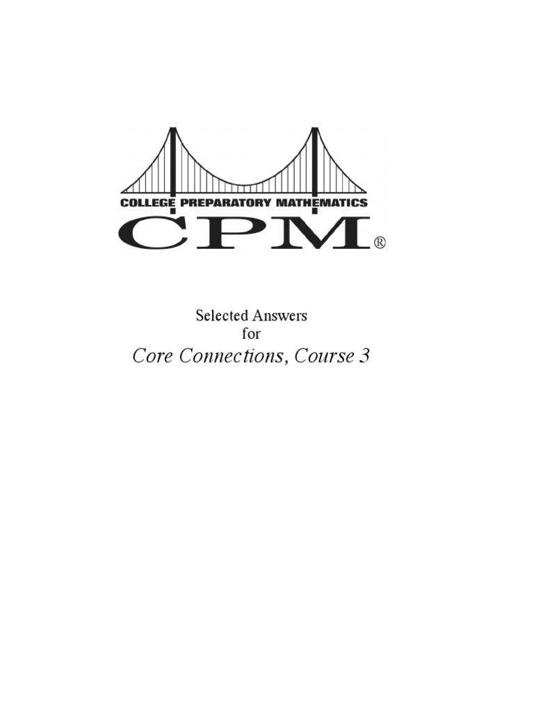 CC3 Selected Answers | PDF | Shape | Mathematics