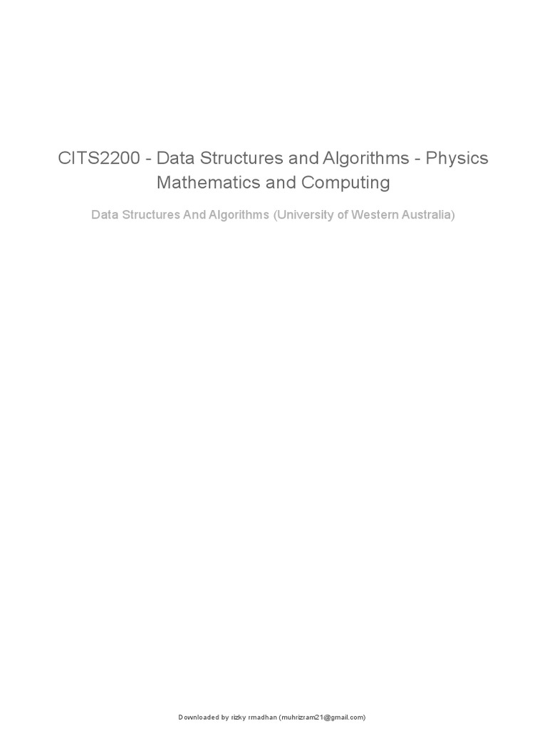 Exam Data Structures | PDF | Computing | Physical Sciences Exam Data Structures | PDF | Computing | Physical Sciences