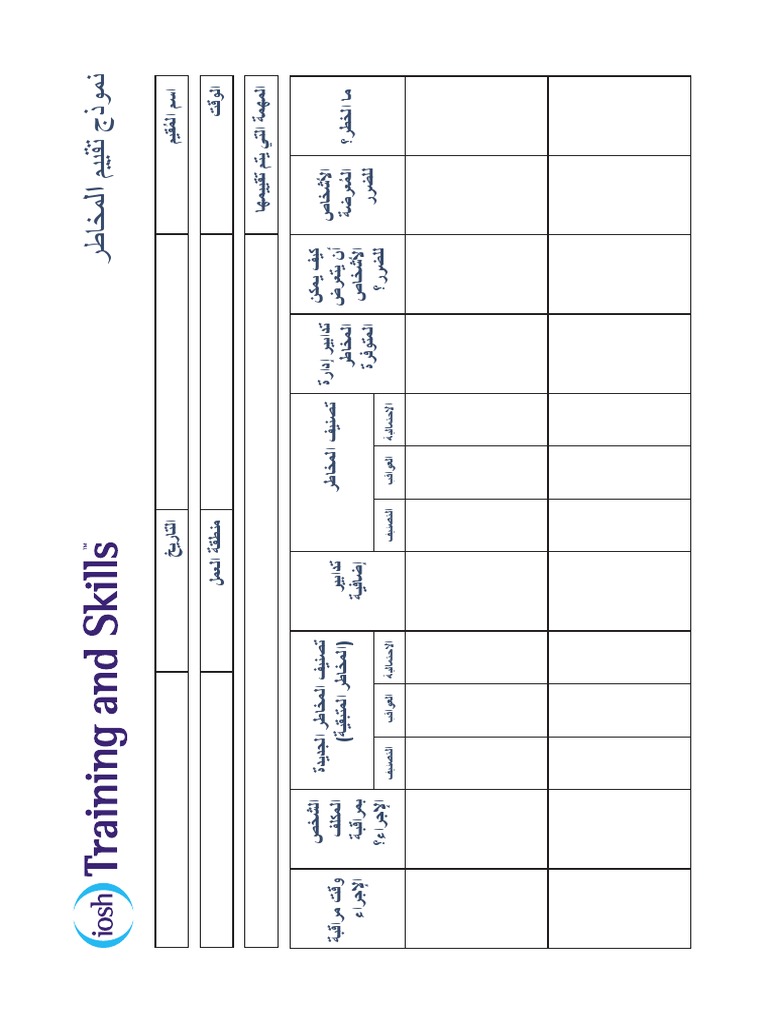 MS Risk Assessment - Arabic | PDF
