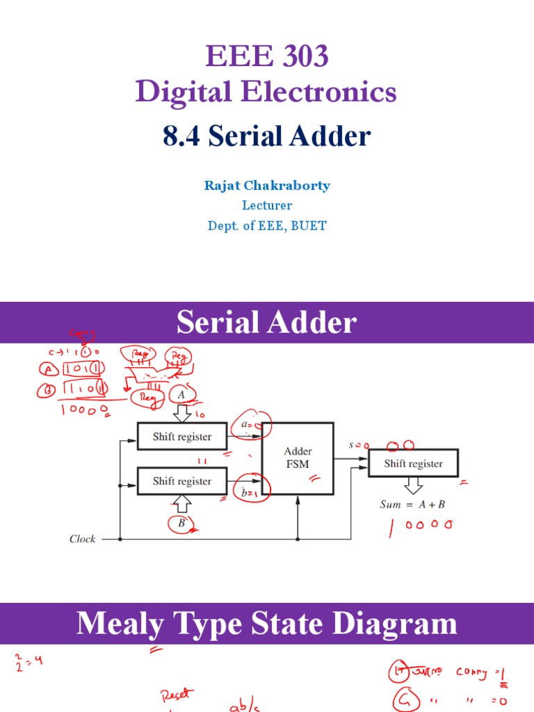 8.4 Serial Adder | PDF | Technology & Engineering