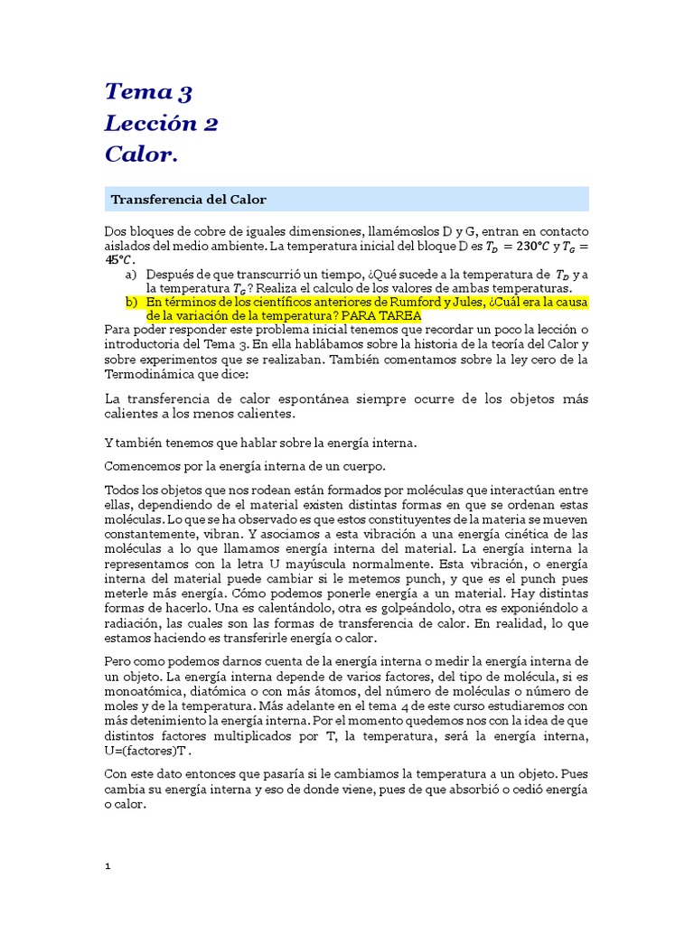 Tema 3 Leccion 2 | PDF