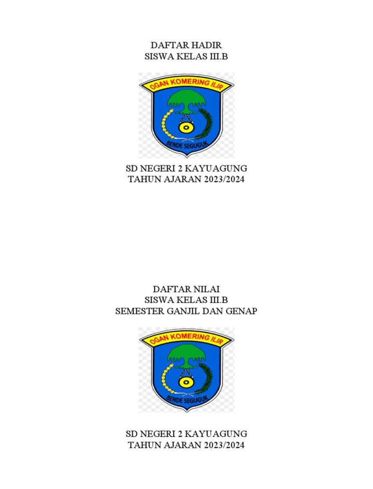 Cover Daftar Hadir Iii.b | PDF