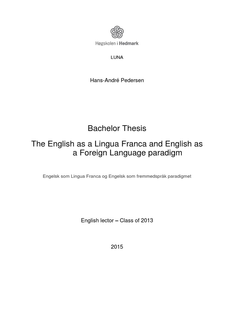 Lingua Franca | PDF
