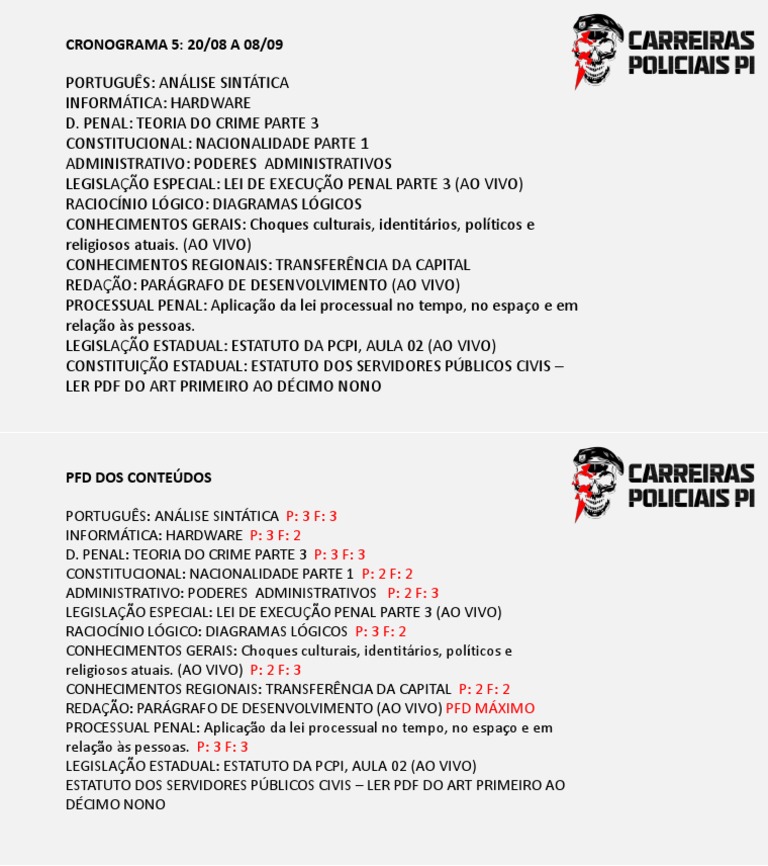 Cronograma 5 Pcpi | PDF | Política