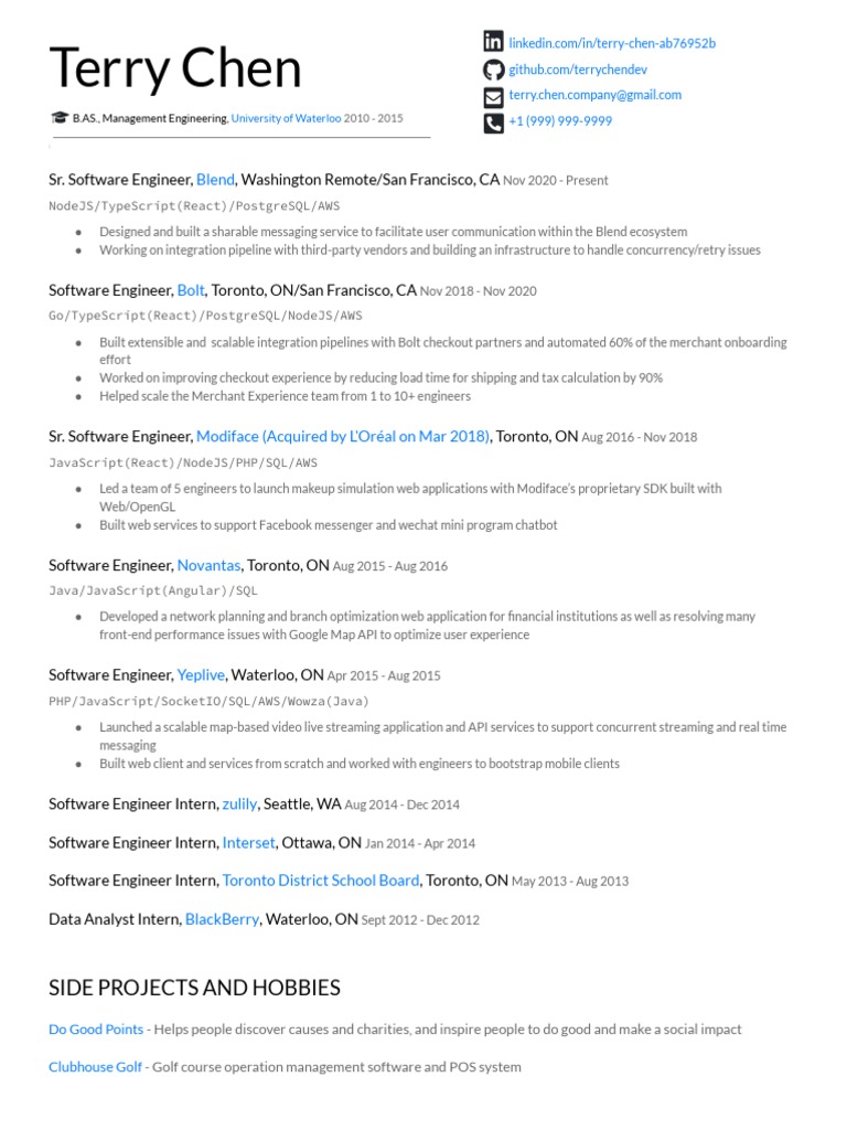 Terry's Resume | PDF | Amazon Web Services | Point Of Sale