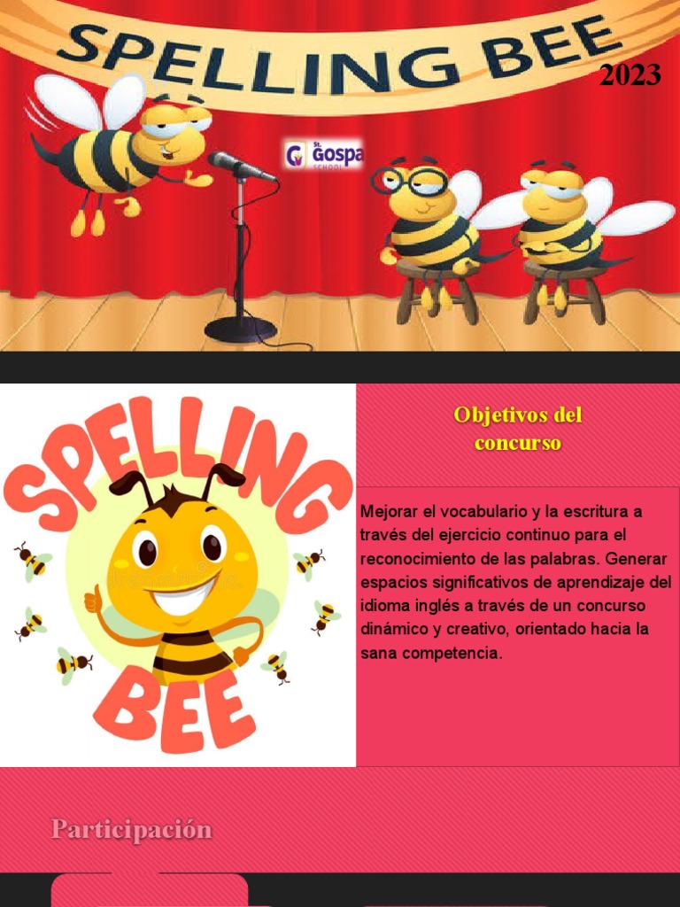 Concurso de Spelling Bee 2023 | PDF | Crecimiento personal y ...