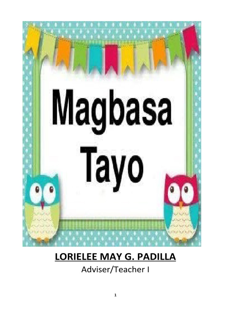 Reading Materials For Beginner (Tagalog) | PDF