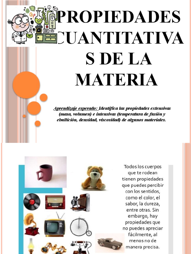 Propiedades Cuantitativas | PDF