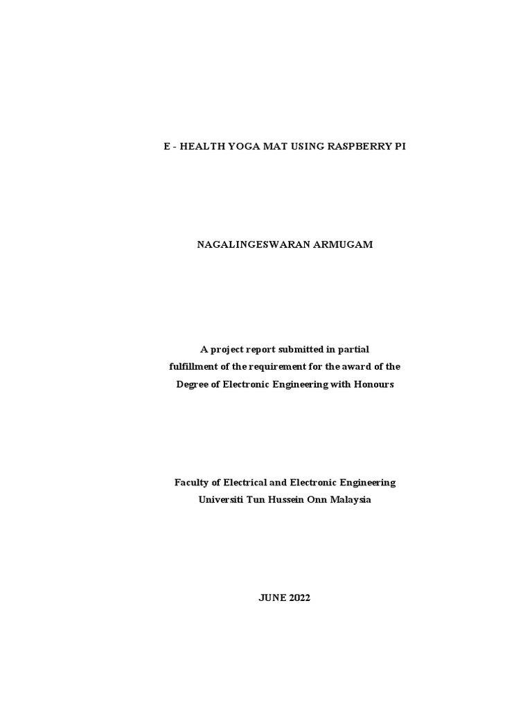 PSM 2 - Final Report - Nagace180100 | PDF | Raspberry Pi | Microcontroller