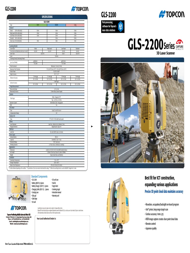 Topcon GLS-2200 | PDF | Lidar | Image Scanner