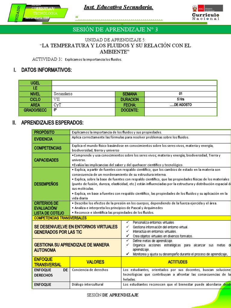 B-5º Ses Act 3-Cyt-Und 5 | PDF