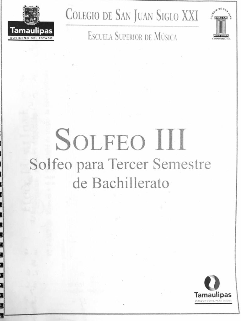 Solfeo III Cuadernillo | PDF