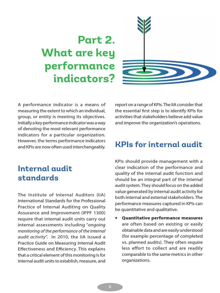 Key Performance Indicators For Internal Audit Function | PDF | Internal ...