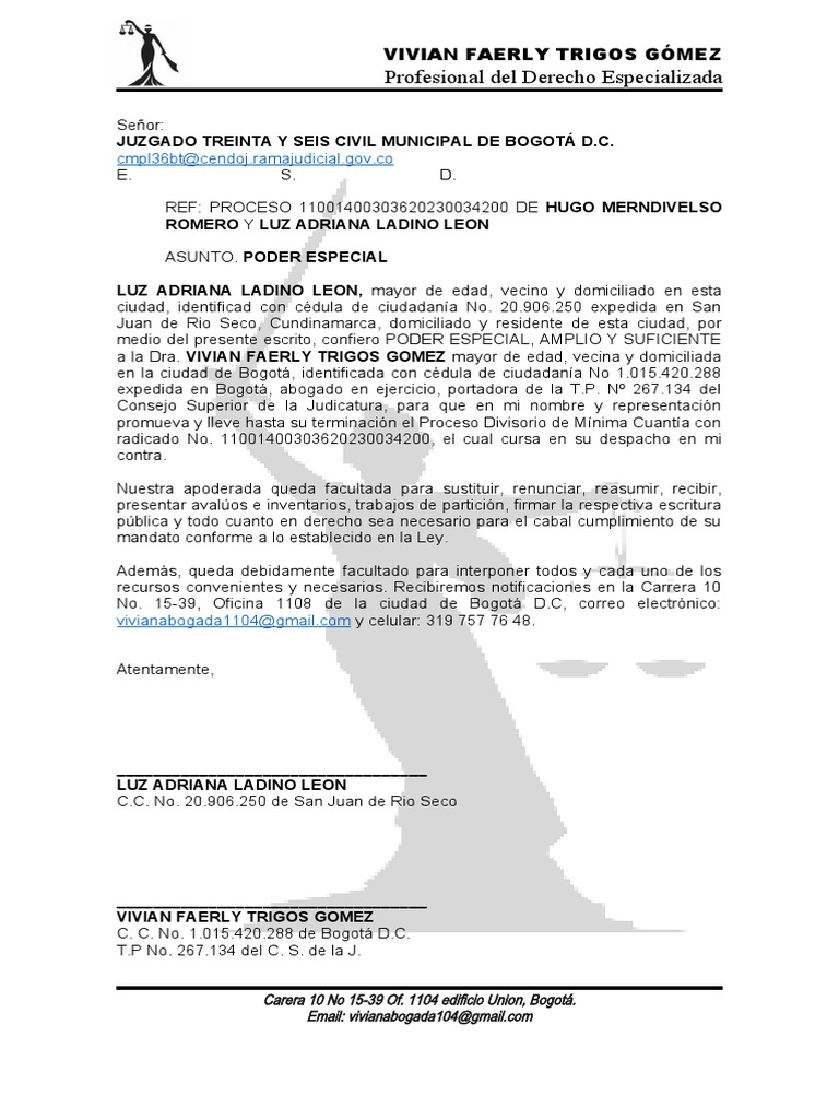 Poder - Divisorio | PDF