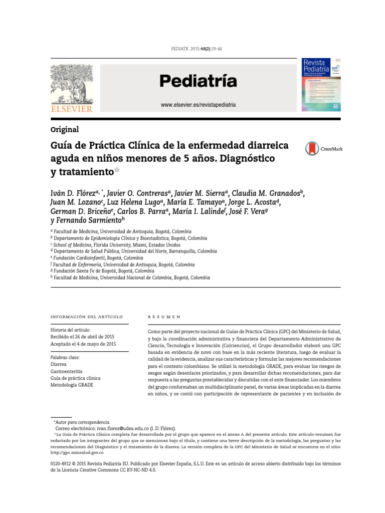 Abrir Guía de Práctica Clínica de La Enfermedad Diarreica Aguda en Niños Menores de 5 Años ...