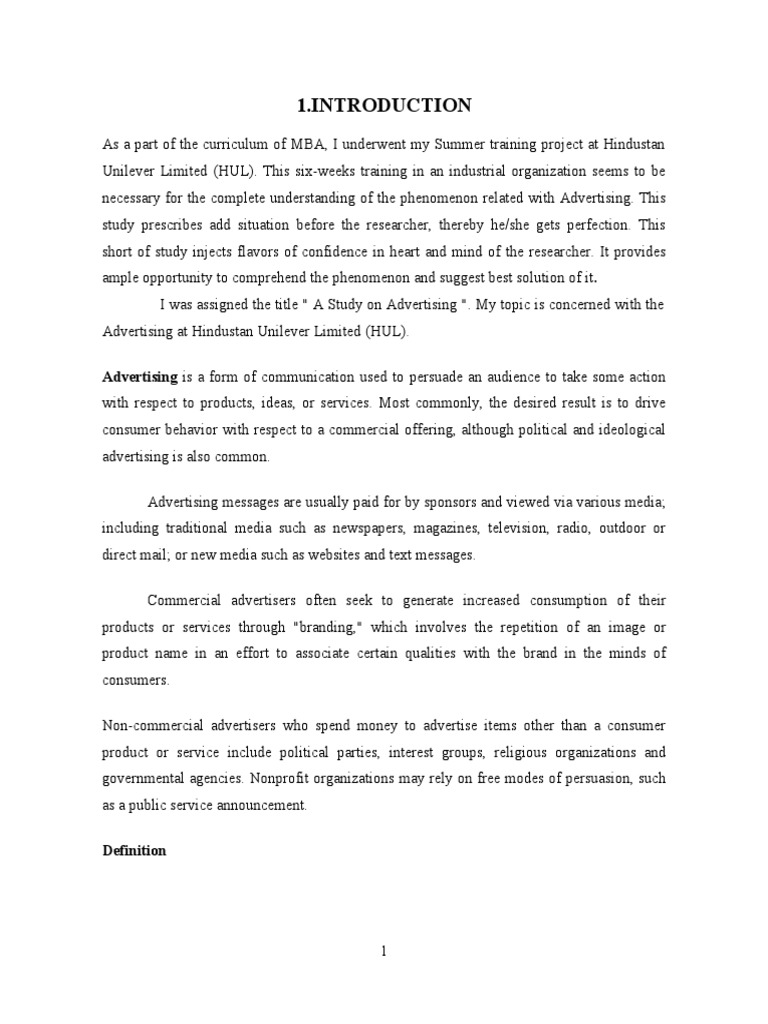 HUL Advertising Study and Campaign Analysis | PDF | Advertising ...