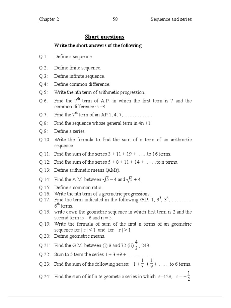 ch02 Short Ques Ap GP pg32-33 | PDF