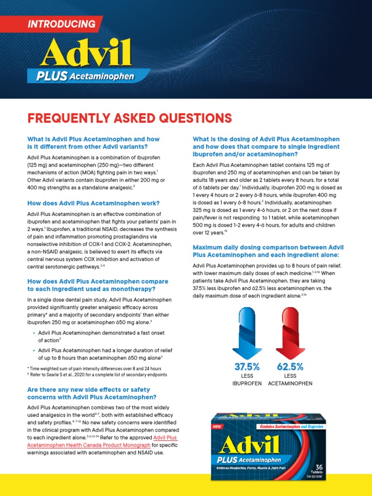 Advil - PLUS - FA - For - Download - ENGLISH | PDF | Therapy | Clinical ...
