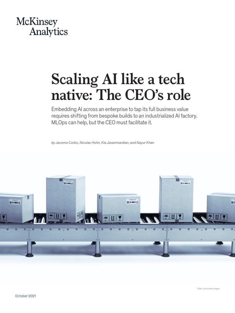 Scaling Ai Like A Tech Native The Ceos Role | PDF