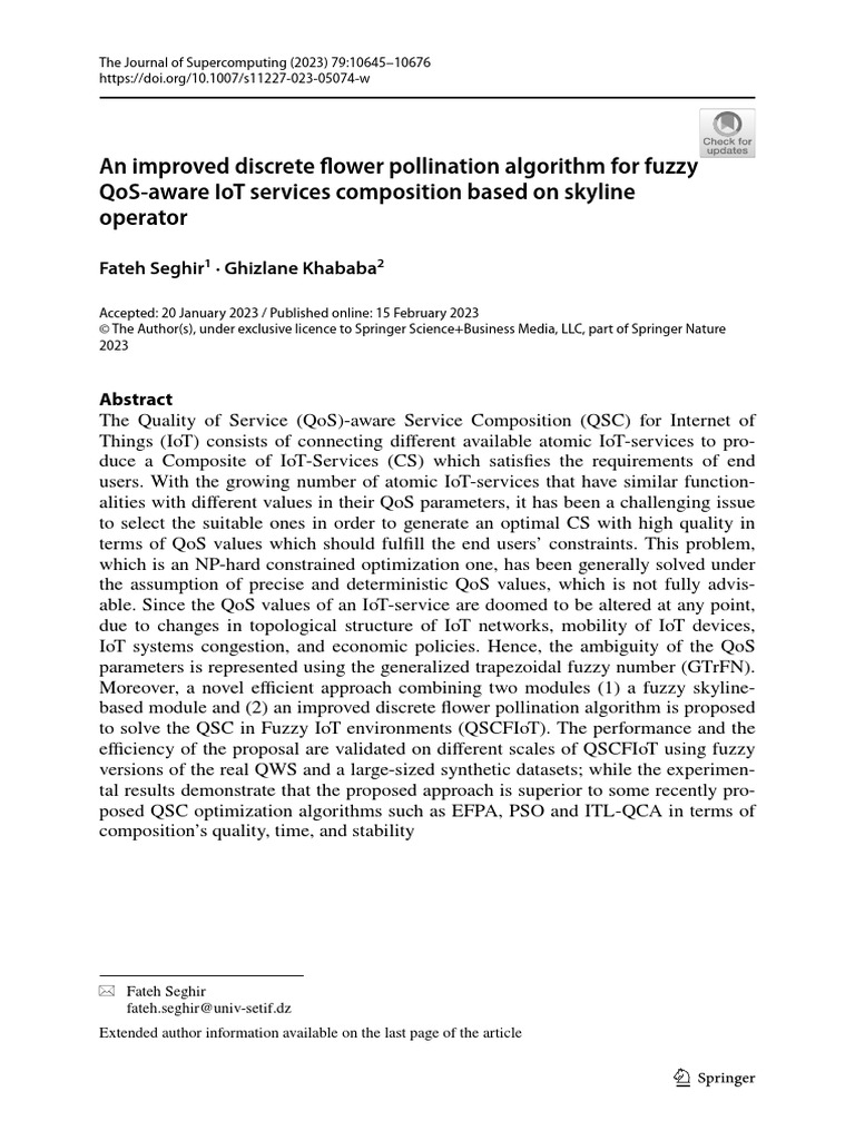 IoT Service Composition Optimization | PDF | Mathematical Optimization | Linear Programming