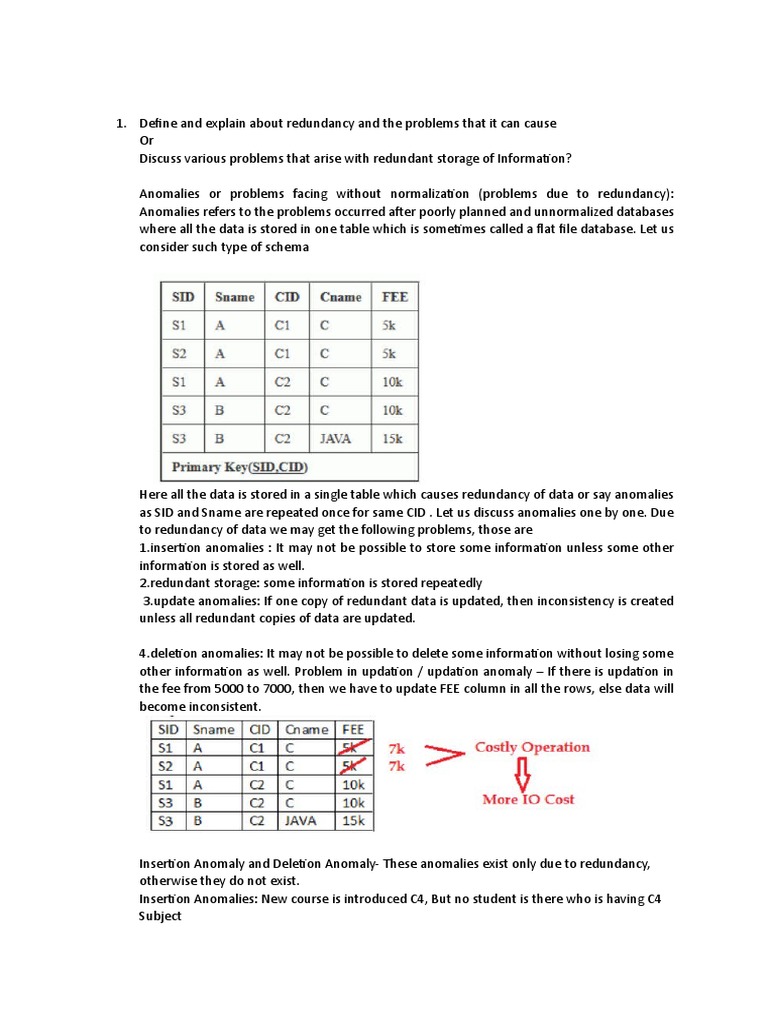 DBMS 4th Unit Questions With Answers | PDF DBMS 4th Unit Questions With Answers | PDF