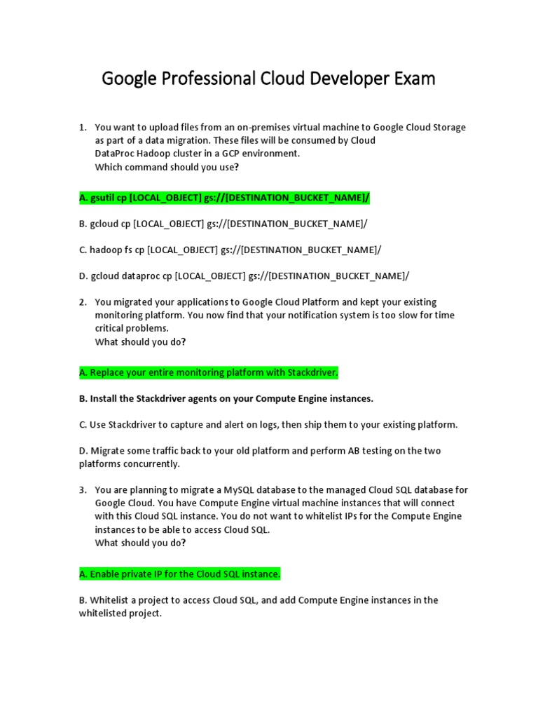 Google Developer | PDF | Cloud Computing | Databases