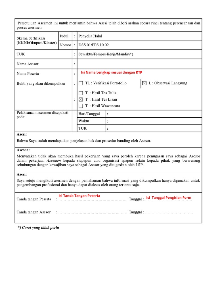Tata Cara Pengisian Form Ak 01, Apl 01 & 02 | PDF