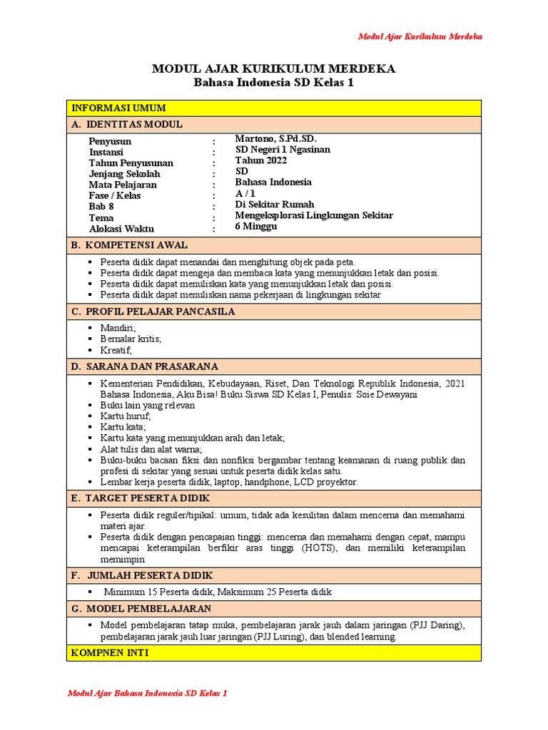 Modul Ajar BAB 8 | PDF | Karier & Perkembangan | Kajian Bahasa Asing
