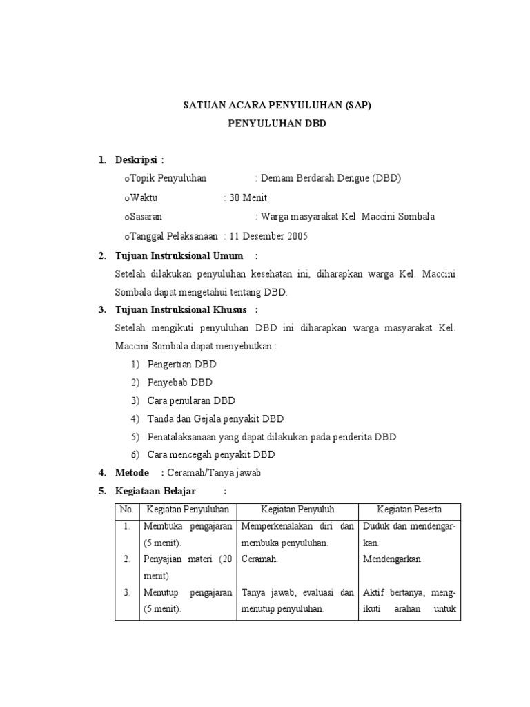 Leaflet DBD - SAP | PDF