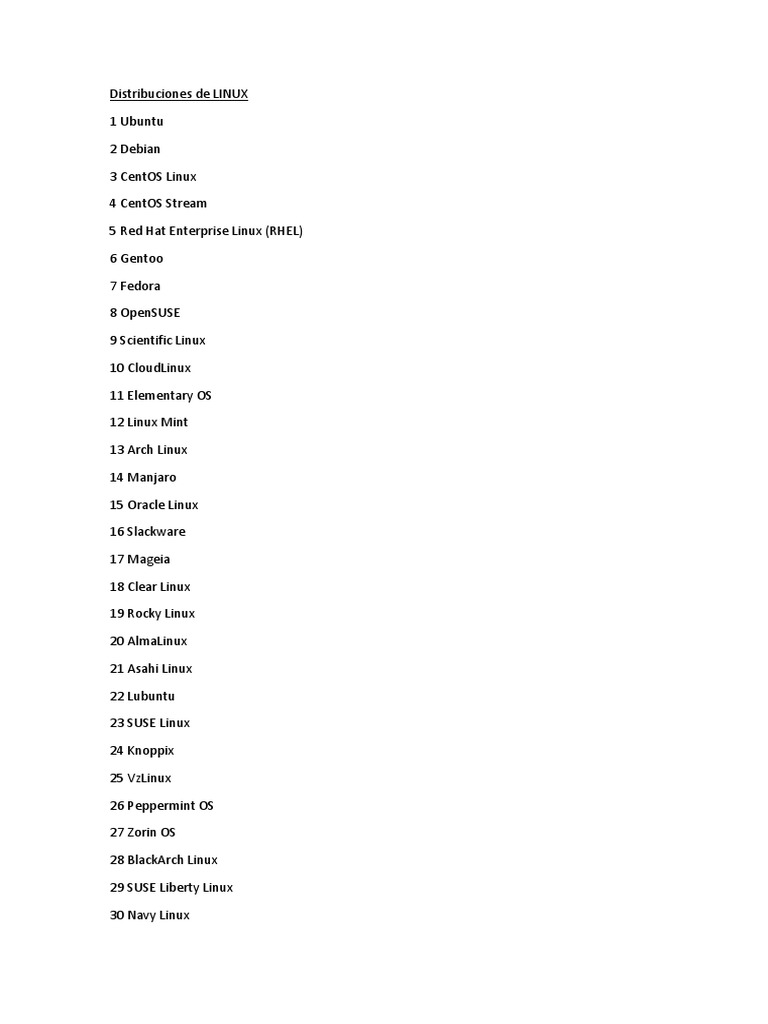 Distribuciones de LINUX | PDF