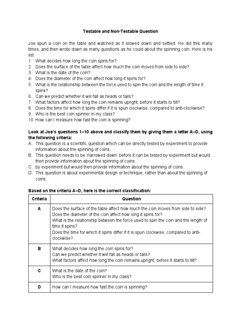 7th DCP Testable and Non-Testable Question Worksheet Answer Key | PDF 7th DCP Testable and Non-Testable Question Worksheet Answer Key | PDF