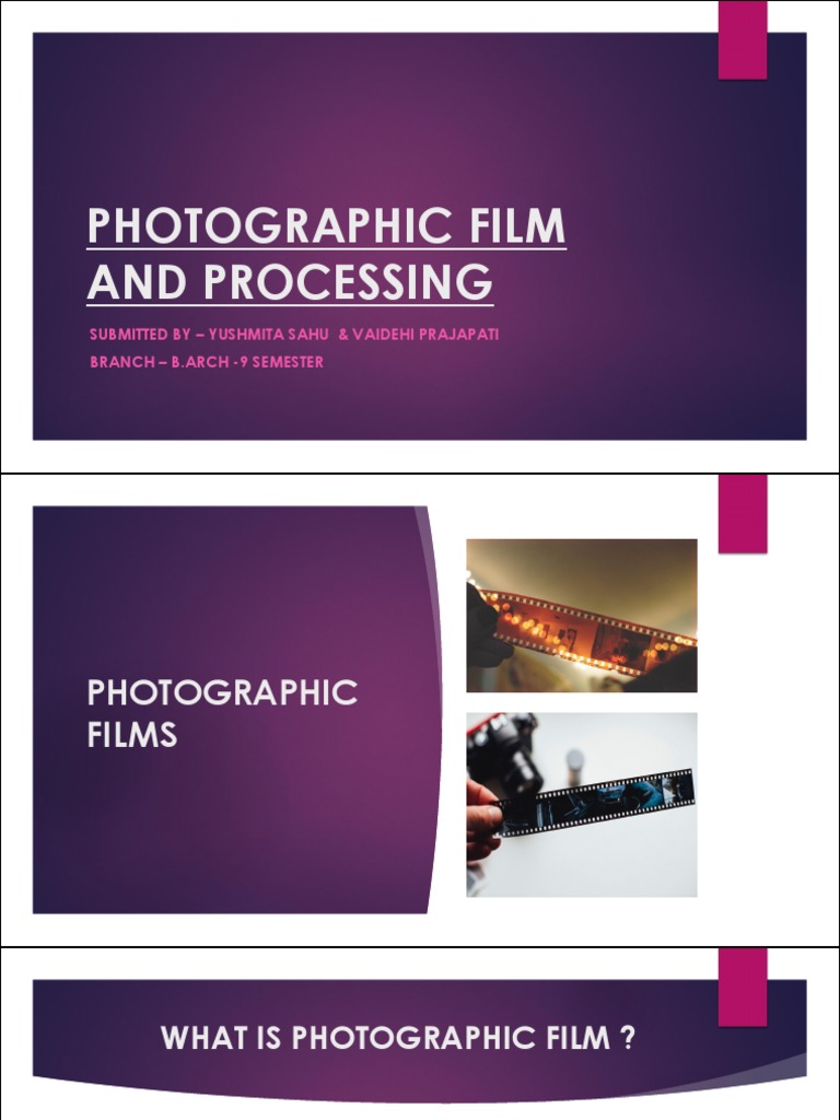 Photographic Film and Its Processing | PDF