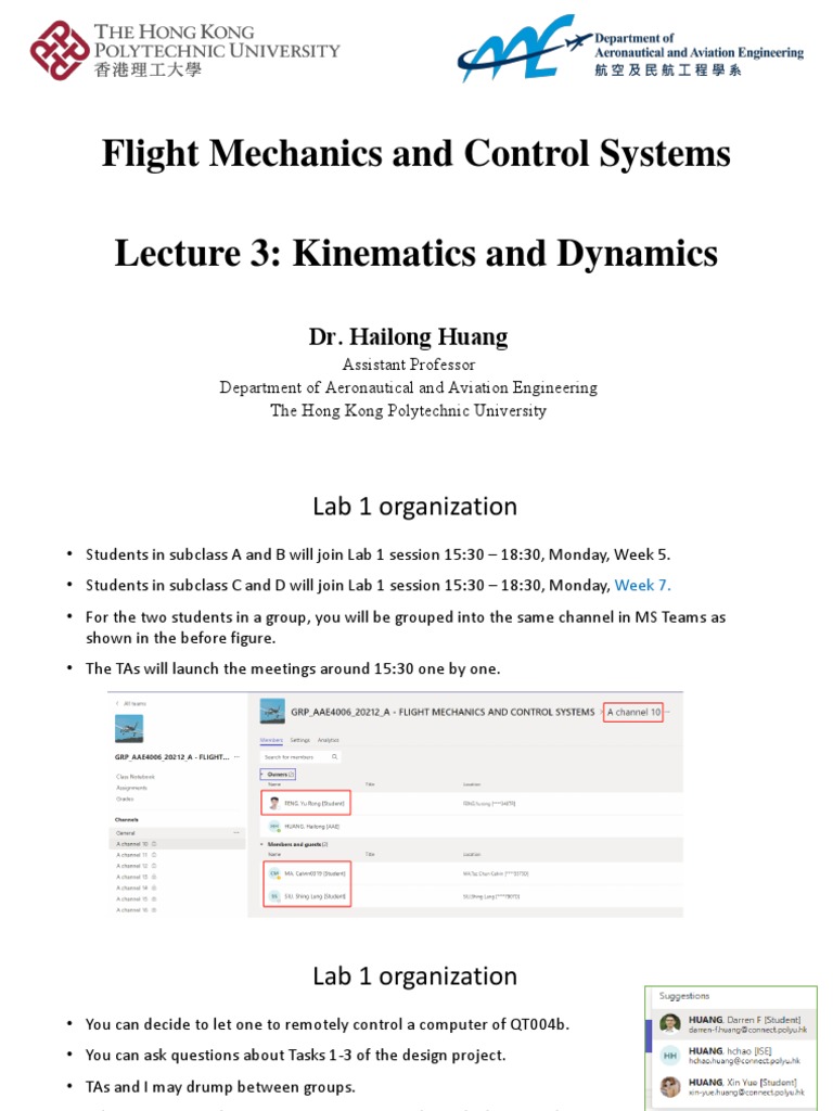 Lecture 3 Kinematics and Dynamics | PDF | Rotation Around A Fixed Axis | Velocity