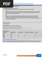 2025 NHSN Surgical Site Infection Ssi Checklist Final | PDF | Surgical ...