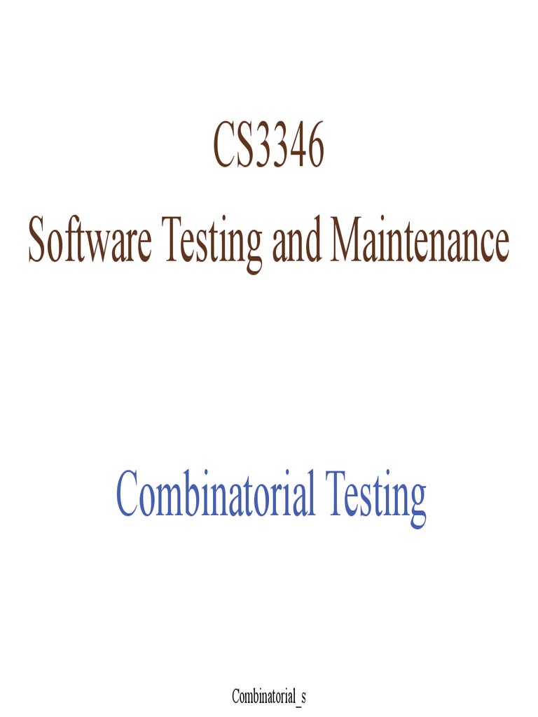 L06 Combinatorial S Amended Pdf Parameter Computer Programming