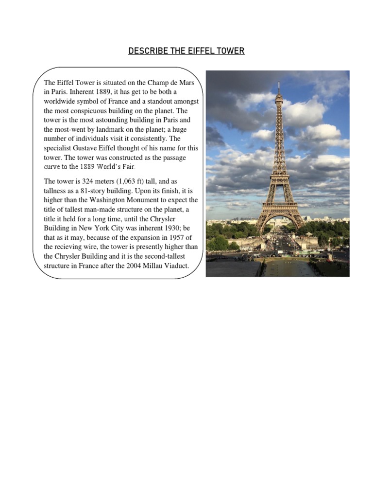 Eiffel Tower: Iconic Paris Landmark | PDF